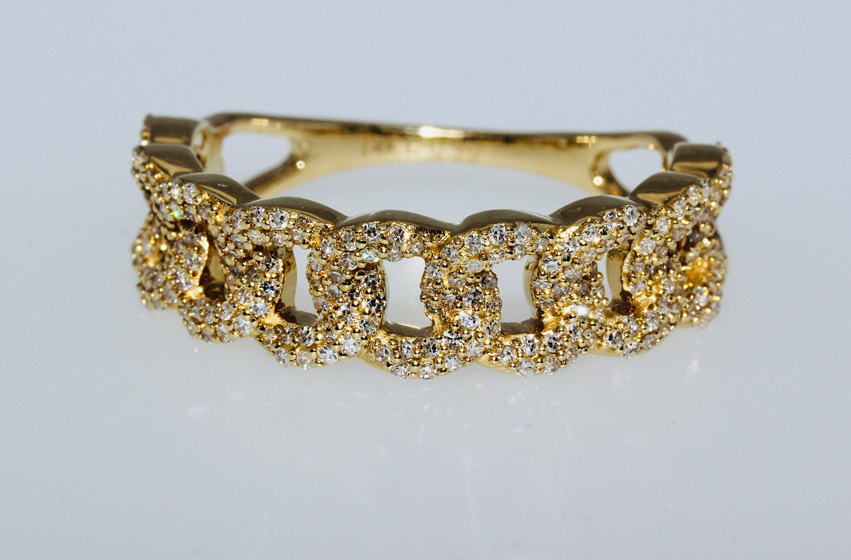 Diamond Cuban Link Ring – Bakari Design